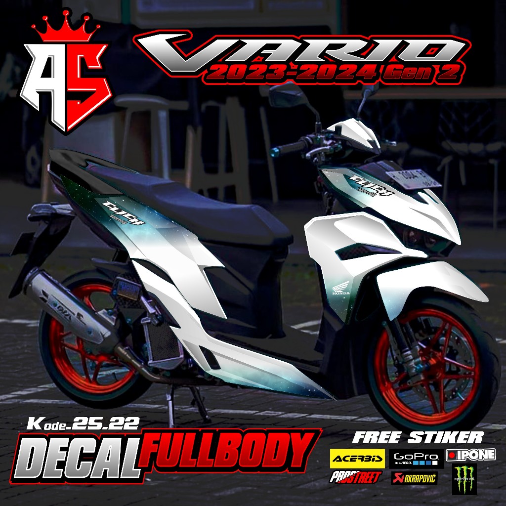 Latest Vario 125 New Gen2 Full Body Decal Sticker - Vario 125 New 2023 ...