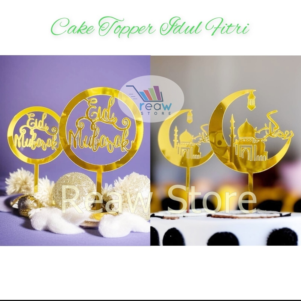 Acrylic Eid Al-Fitr Eid Cake Decoration Pick Cake Topper | Shopee Malaysia