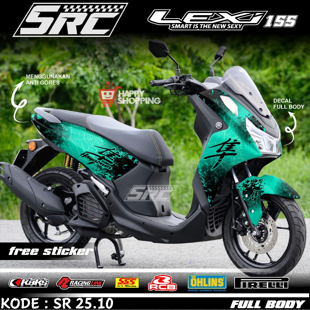 Yamaha Lexi 155 2024 2025 Full Body Sticker Decal Lexi 155 Full Body ...