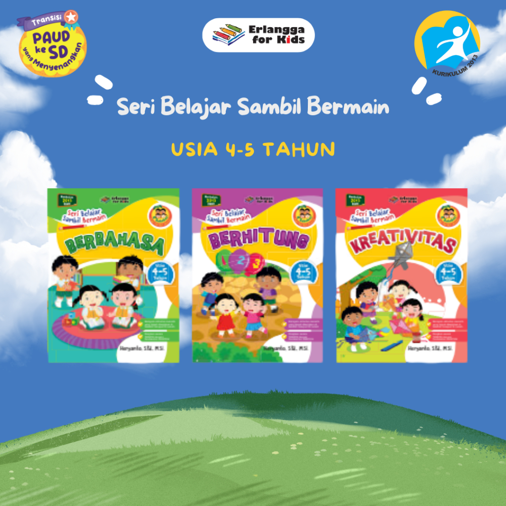 [Erlangga Official] Learning While Playing Book Series Ages 4 - 5 Years ...