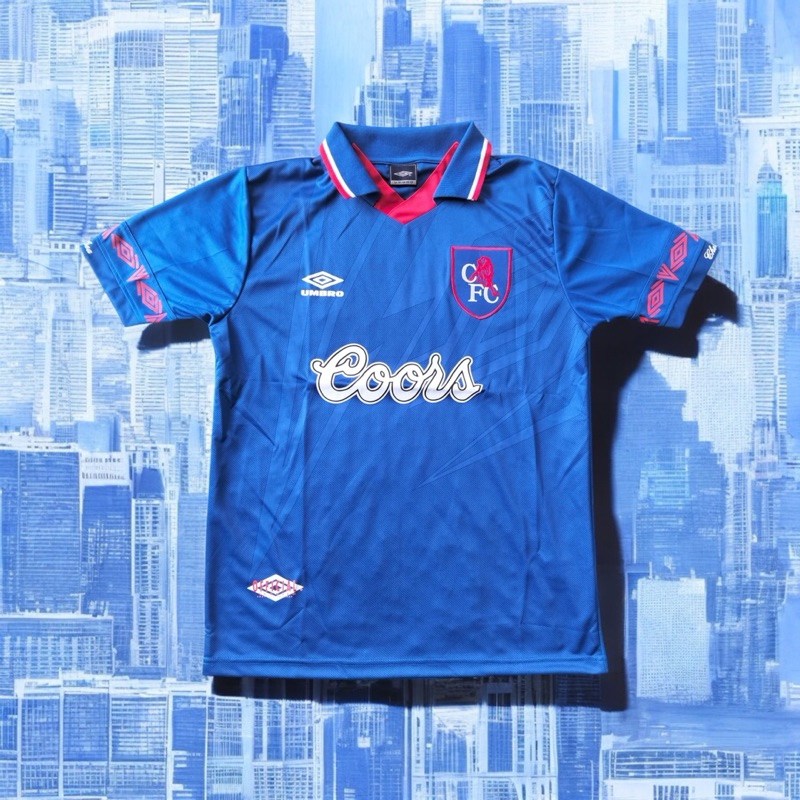 Retro Chelsee COORS 95 Classic Blockcore Skena Jersey | Shopee Malaysia