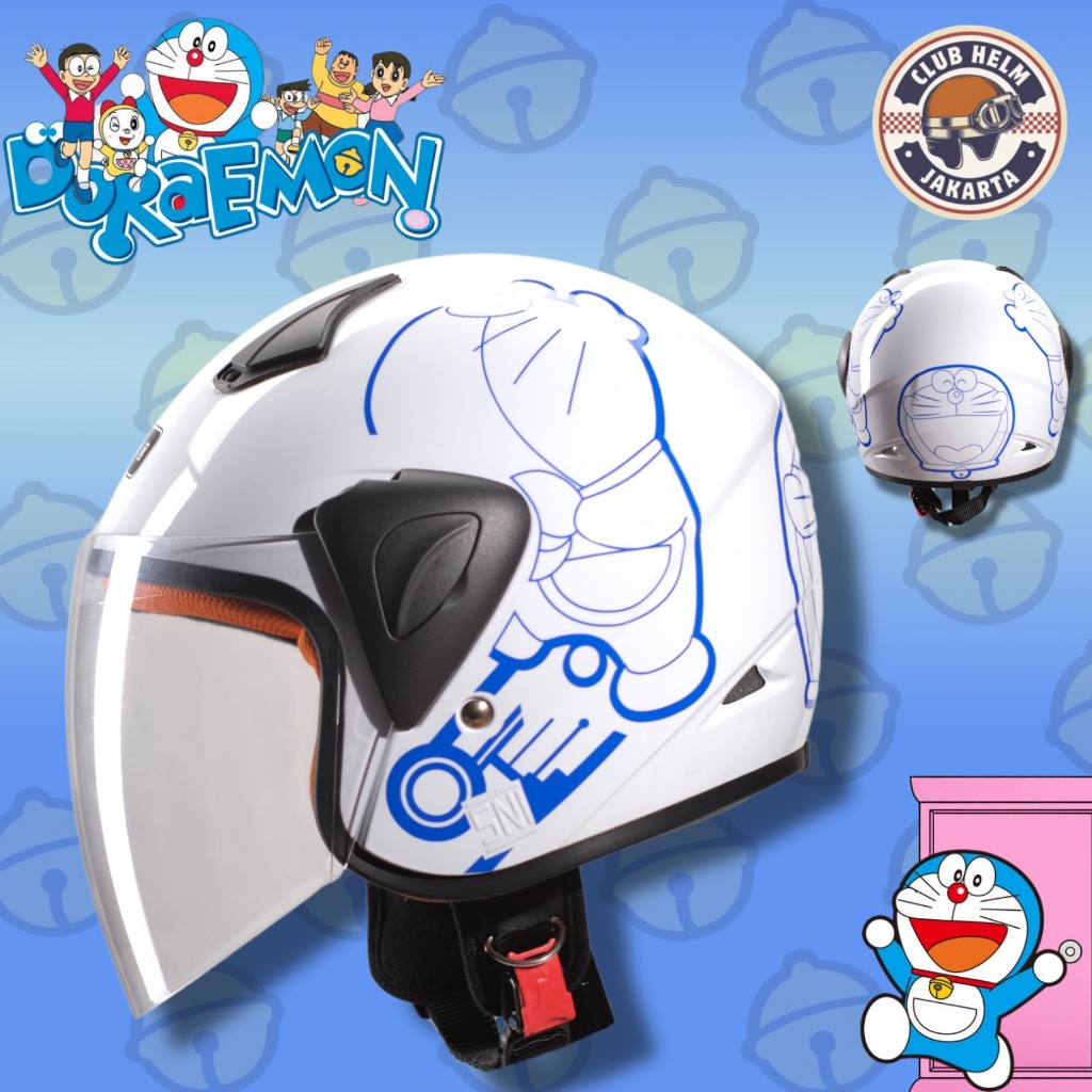 SNI Premium Children's Helmet Boys Girls Boys Teenagers Doraemon ...