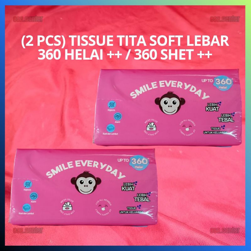 (2 Pcs) TITA SOFT TISSUE TISSUE 360 Sheets Sheet / TITA SOFT TISSUE 360 ...