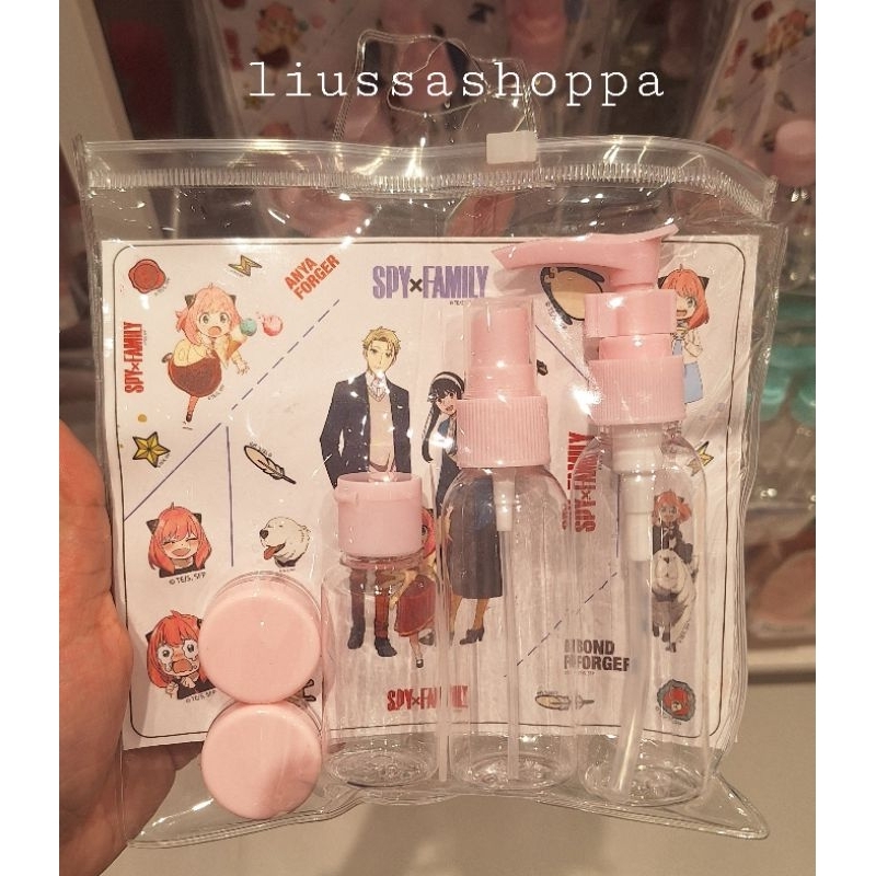 Miniso Travel Kit - Spy x Family Travel Bottles 5 Set Pcs | Shopee Malaysia