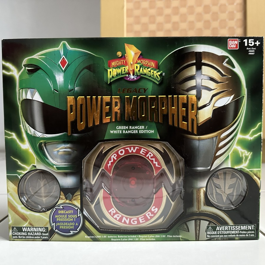 LEGACY POWER MORPHER GREEN WHITE POWER RANGER TOMMY ORIGINAL NEW OFC ...