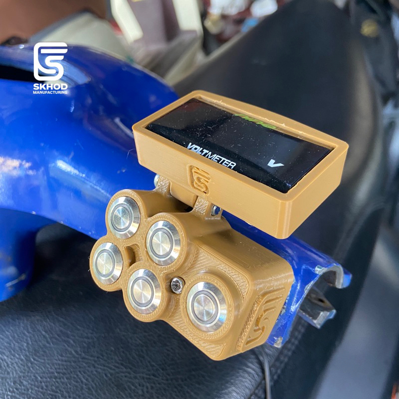Custom skhod push button switch cover voltmeter vespa super, sprint,vbb ...