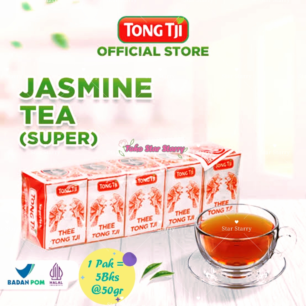 MERAH [Per Pack] Selected Fragrant Tea Cap Tong Tji Superteh Jasmine ...