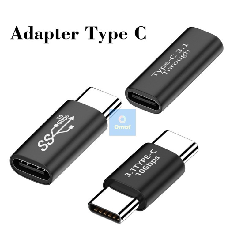 Usb Type C Coupler Typec Male Female Adapter | Shopee Malaysia
