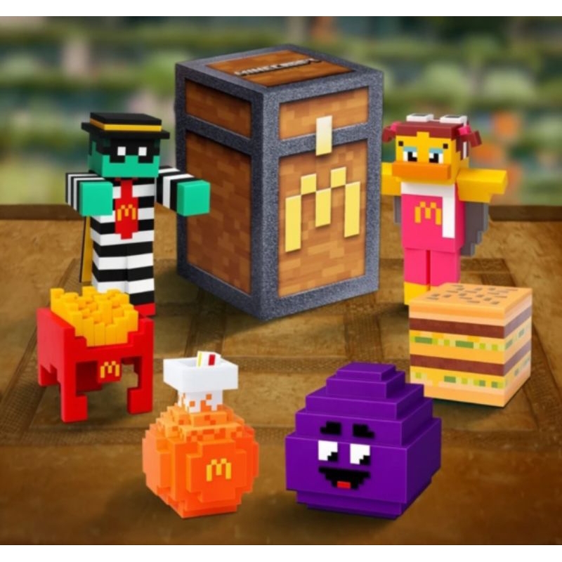 Mcdonalds Minecraft Meal Toys Limited Edition | Shopee Malaysia
