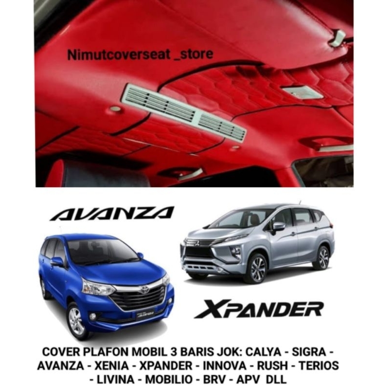 Car Ceiling Cover/Ceiling Roof Cover 3 Rows of Seats: Avanza, Xenia ...