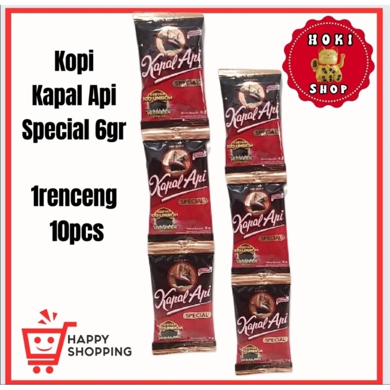 Kapal Api Special Coffee 6g 1 Pack 10pcs / Kapal Api Ground Coffee ...