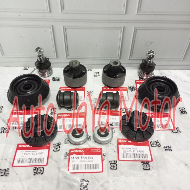 Low Arm Bushing Package + Shock Support Set for Honda Brio 12Pc Ori ...