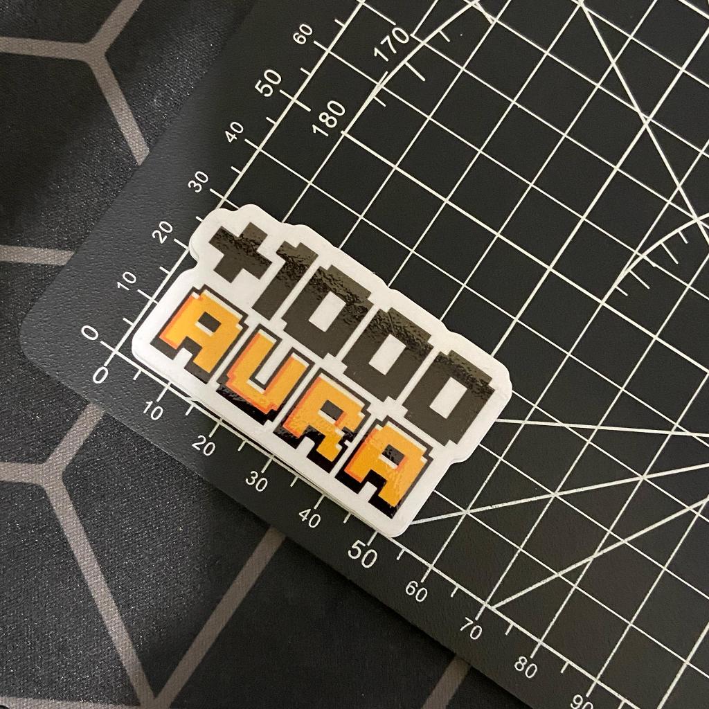 [Unit Sticker] aesthetic sticker +1000AURA|| Hypebeast +1000 AURA brand ...