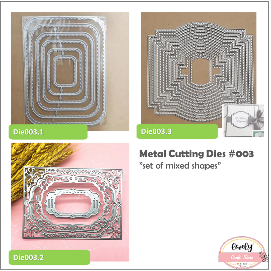 Metal Cutting Dies 003 - Mixed Shapes Metal Stencil Mold, Stencil for ...