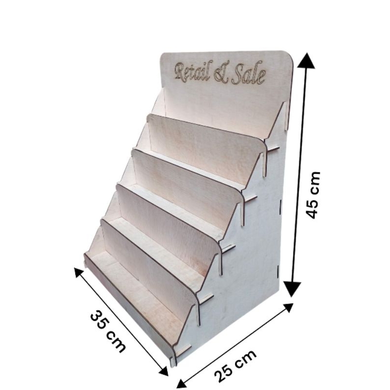5 Layer Display Rack 35 x 25 x 45 cm Disassembled | Shopee Malaysia