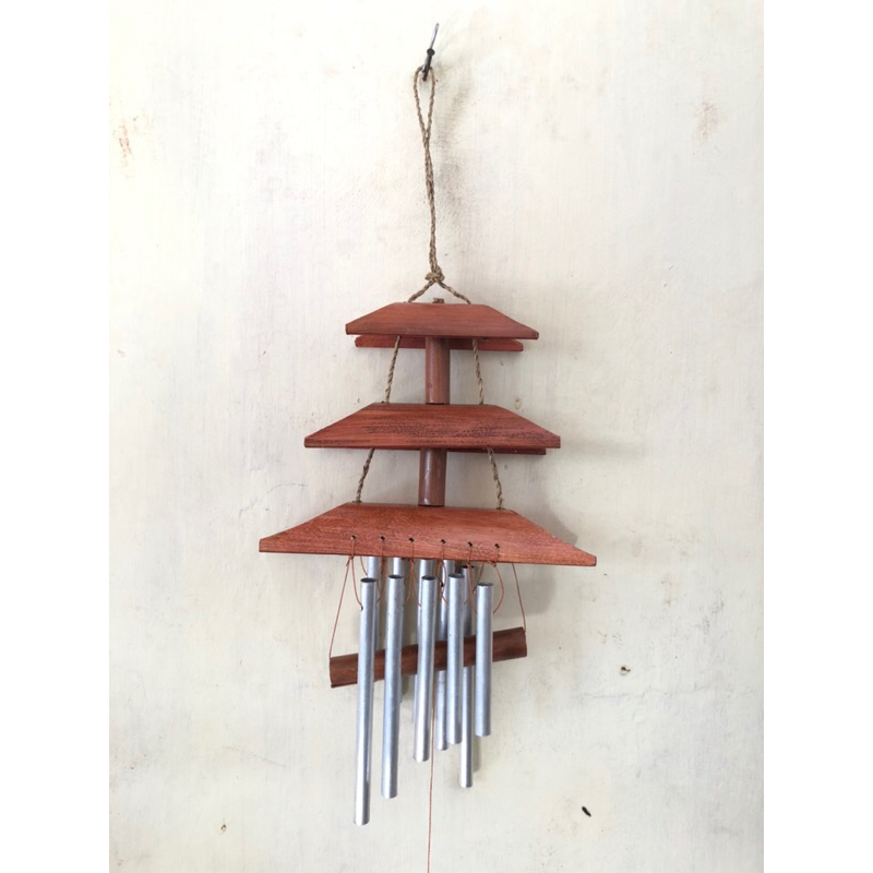 Pagoda bamboo bell bell - pagoda wind chime containing 3 levels of ...