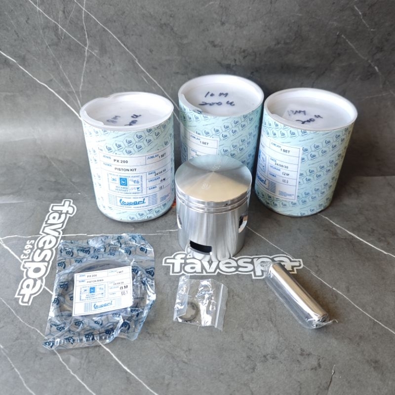 Piston Piston Set Vespa 200cc Spartan Excel200 Good | Shopee Malaysia