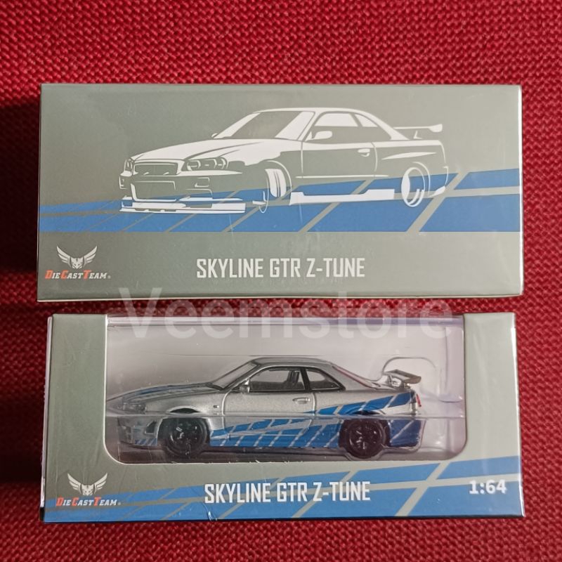 Die Cast 1:64 Nissan Skyline GTR R34 Z-True Fast and Furious Livery ...