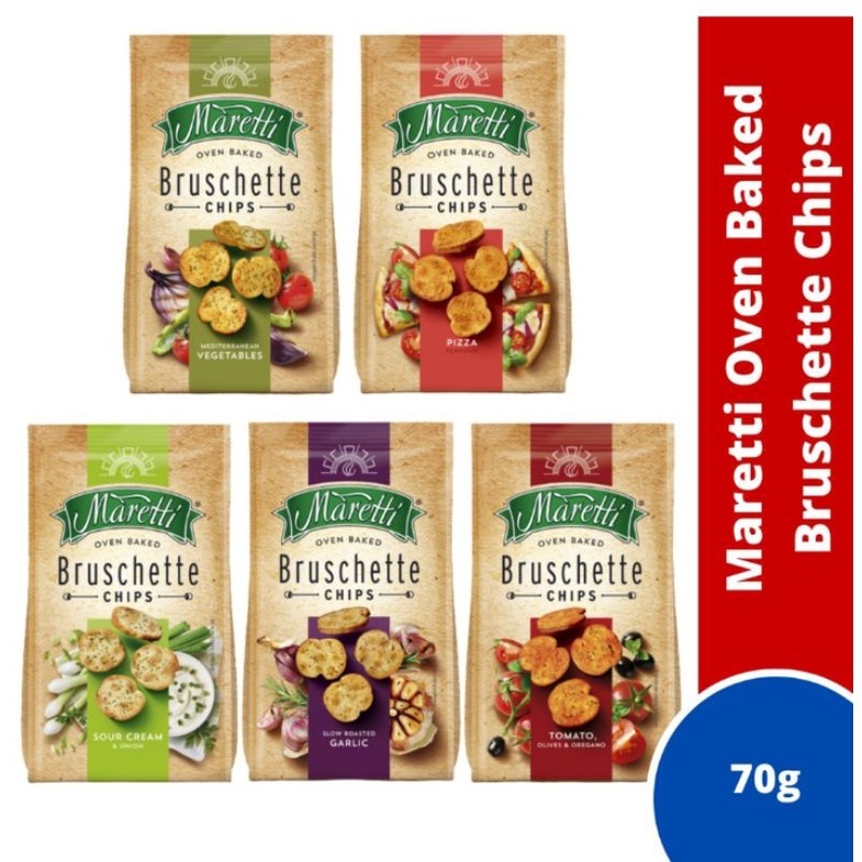 [oddsolshop] pekanbaru/Maretti Oven Baked Bruschette Chips Est 70GR ...