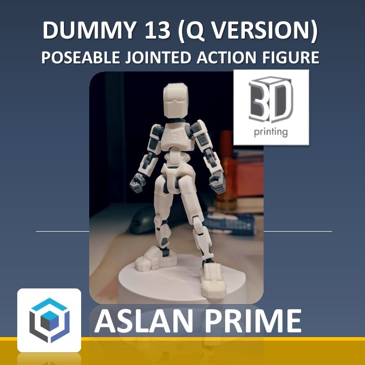DUMMY 13 CHIBI Q VERSION JOINTED POSEABLE ACTION FIGURE LUCKY TITAN 3D ...
