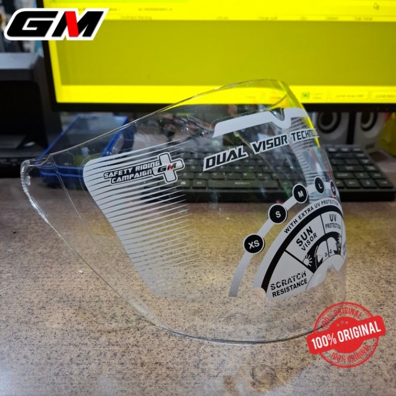 Original gm interceptor clear helmet visor | Shopee Malaysia