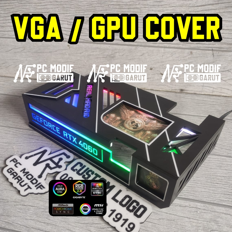 GPU COVER VGA RAEON EDITION CUSTOM ARGB LED LOGO | Shopee Malaysia