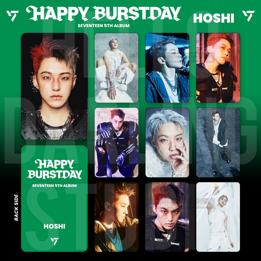 10 SVT Happy Burstday HOSHI Photocard set. Unofficial. Fan Made. | Shopee Malaysia