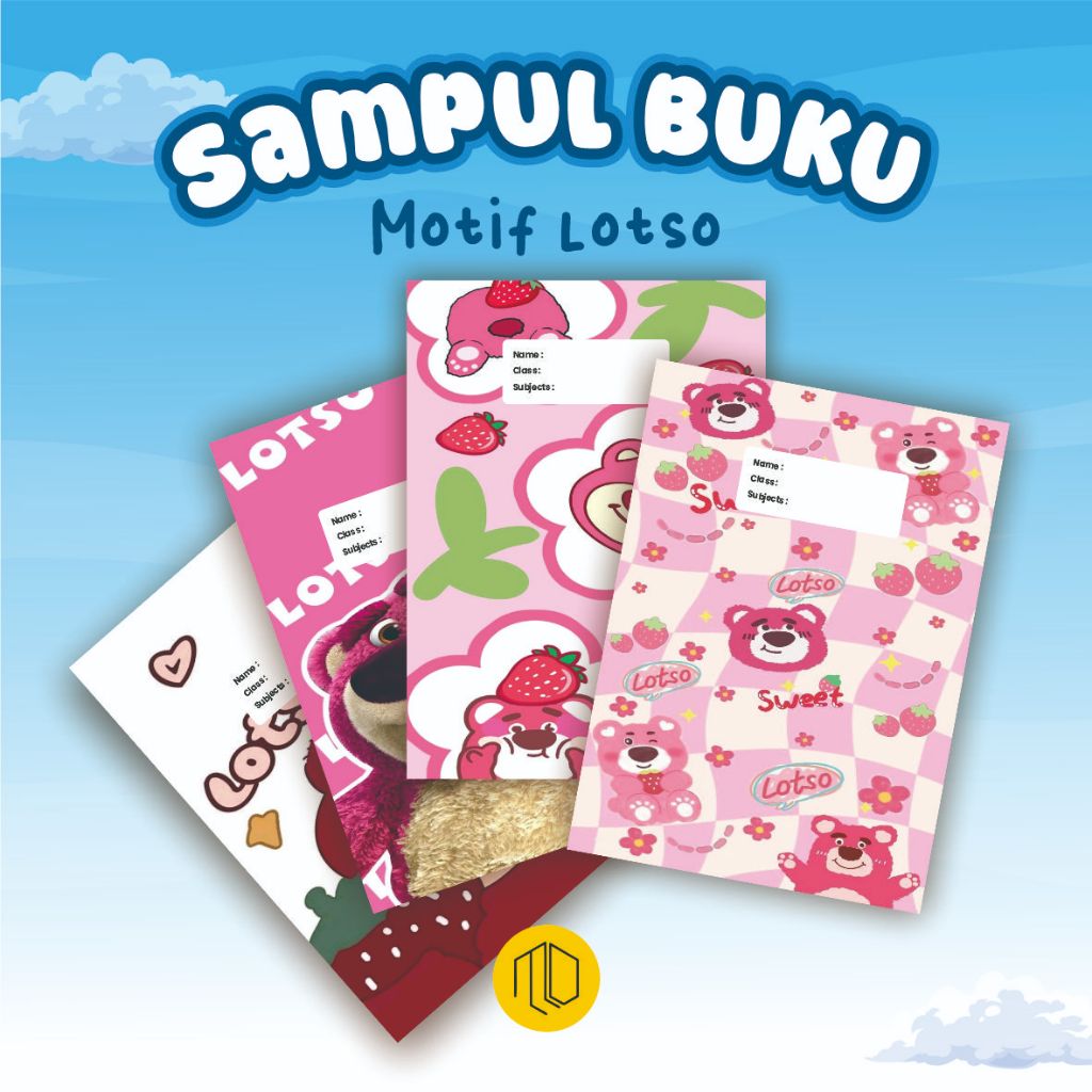 Lotso Motif Character Book Cover 2 Fill 10 Pcs - Custom Aesthetic ...