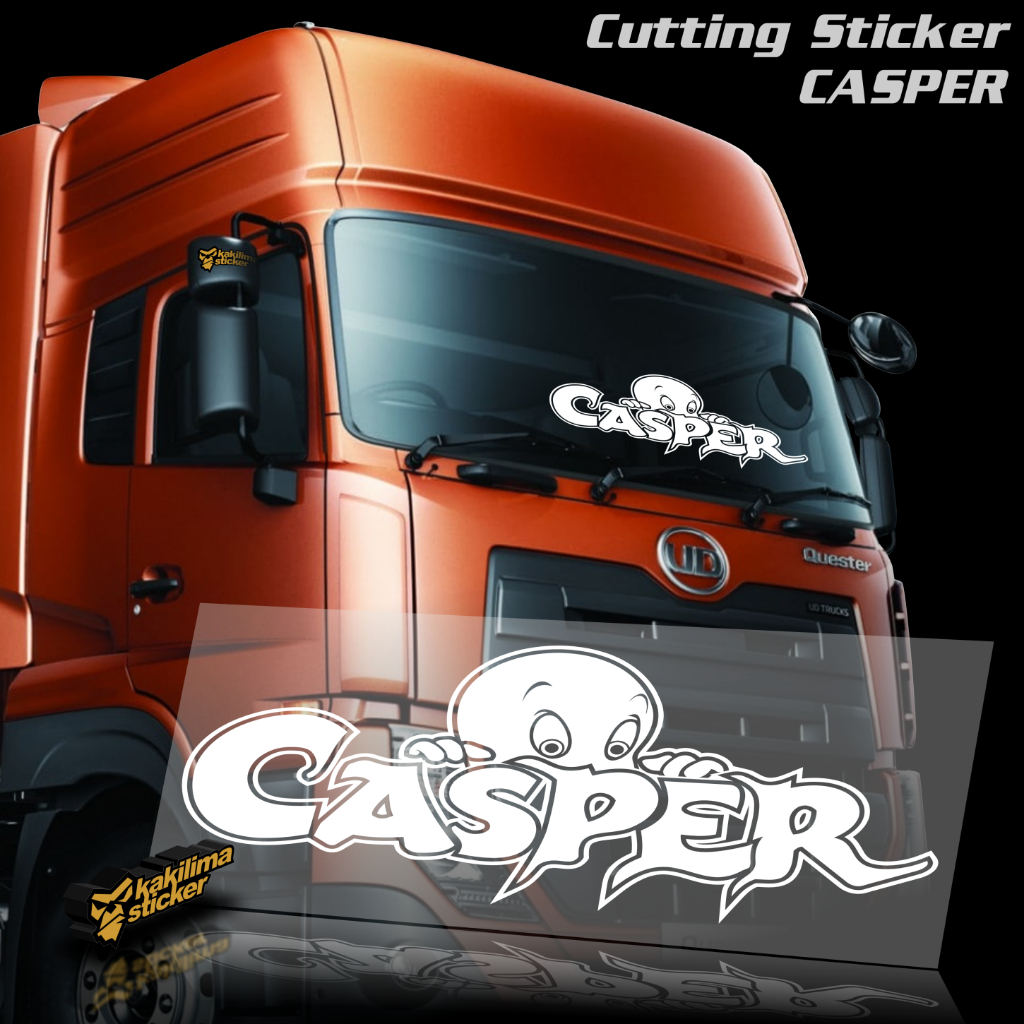 CAHAYA Cutting Casper Stickers, Motorcycle Car Variations, Cool ...