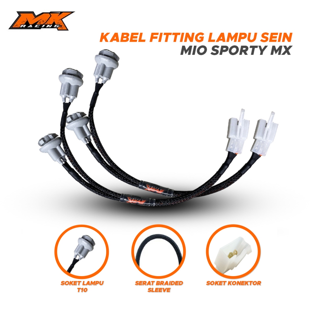 MK Racing Yamaha Mio Smile Turn Signal Headlight Fitting Cable Sporty ...