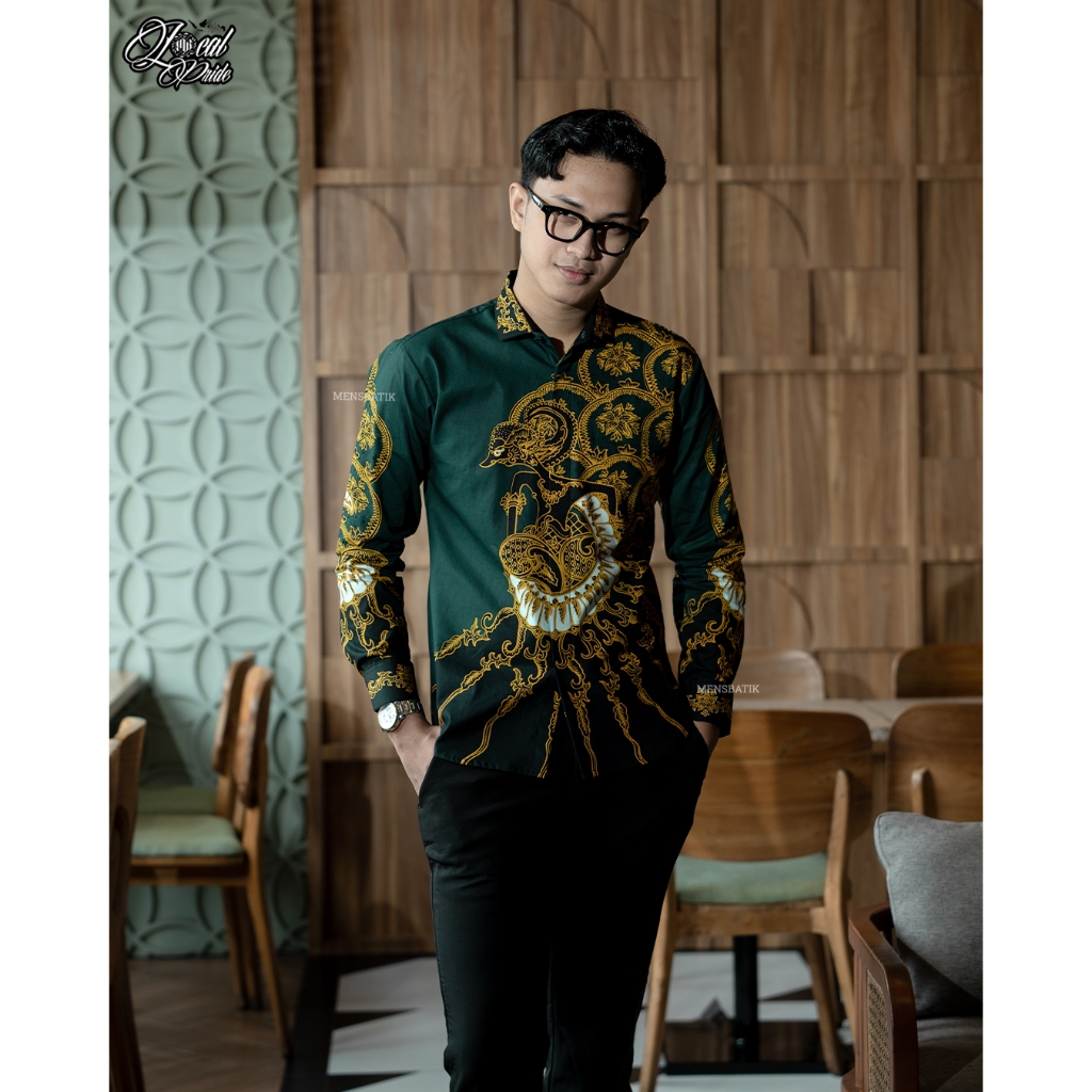 MENSBATIK - Wanabaya - men's batik - - slimfit batik - long sleeve men ...