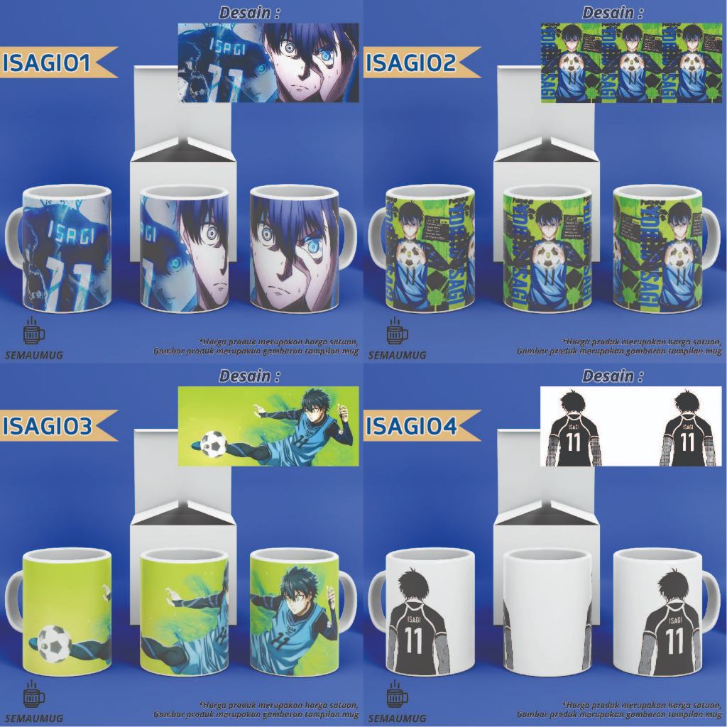 ISAGI YOICHI BLUE LOCK MUG CUTE ANIME GIFT GIFT CUSTOM PRINTED CUP ...
