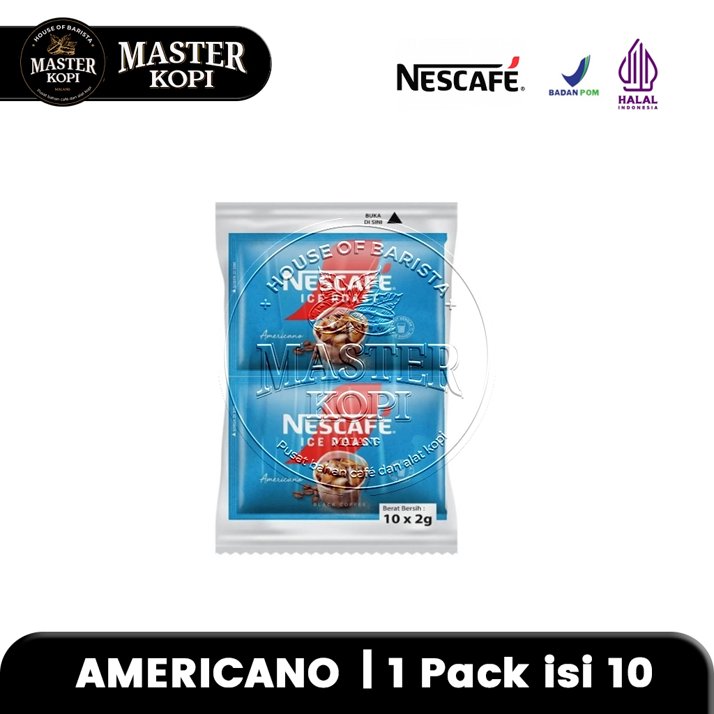 NESCAFE ICE AMERICANO ICE ROAST Instant Coffee Ground Coffee - 10pcs ...