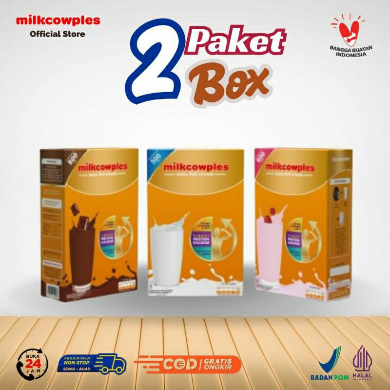 (Package of 2 Boxes) Milkcowples Rich in Calcium and Protein Milk ...