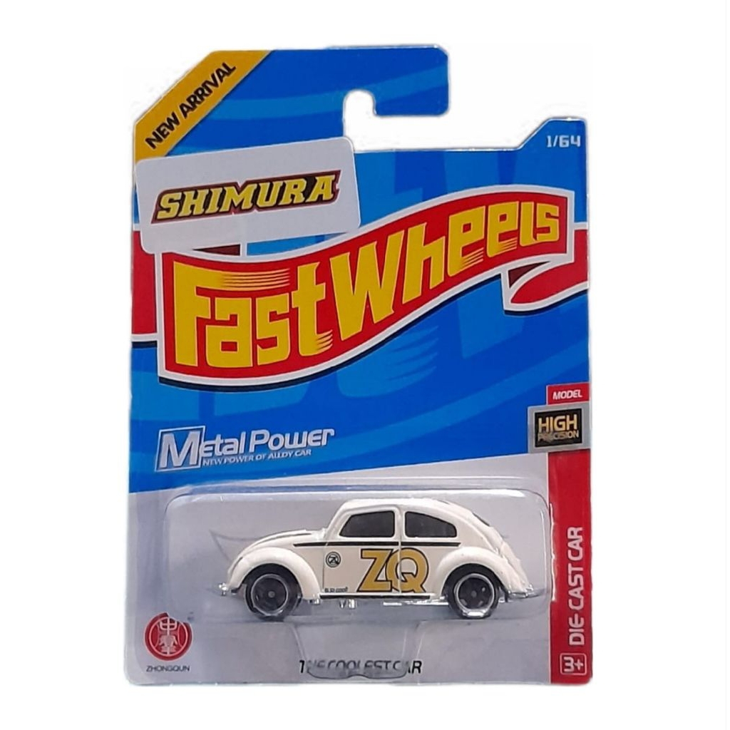 [NOT HOT WHEELS] TOY CAR DIE CAST FAST WHEELS VOLKSWAGEN BEETLE KREM ...