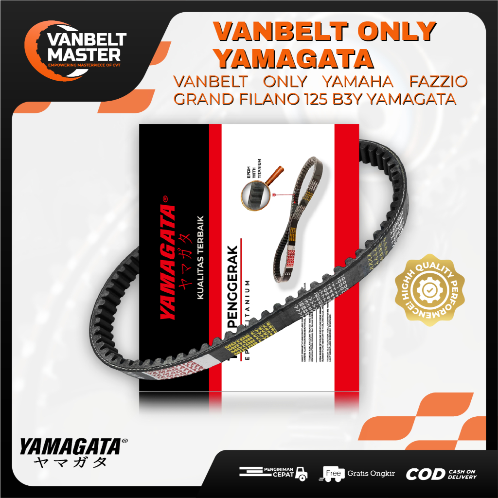 Yamagata Vanbelt V belt Fanbelt Fazzio Grand Filano 125 B3Y EPDM ...