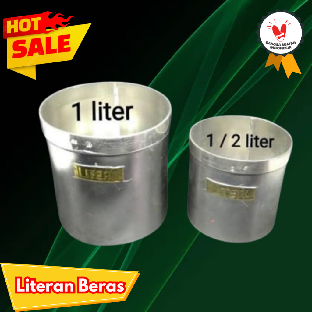 Rice liters Measuring rice measuring 1/2 liter and 1 liter | Shopee ...