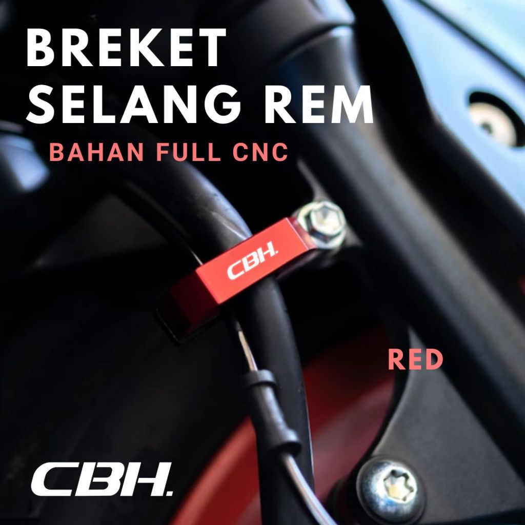 Genuine CNC Brake Hose Bracket CBH Brand Universal Motorcycle Beat Mio ...