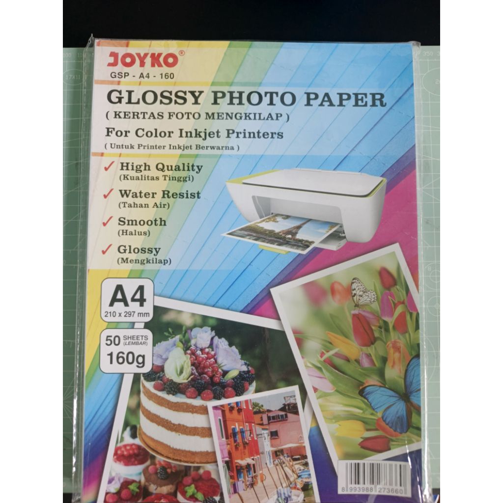 Joyko photo paper 160 gsm, joyko glossy photo paper A4 160 gsm | Shopee ...