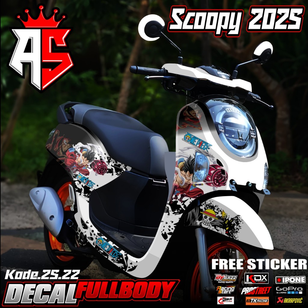 New 2024 2025 Scoopy Decal Sticker Full Body Decal Scoopy Prestige Gen ...