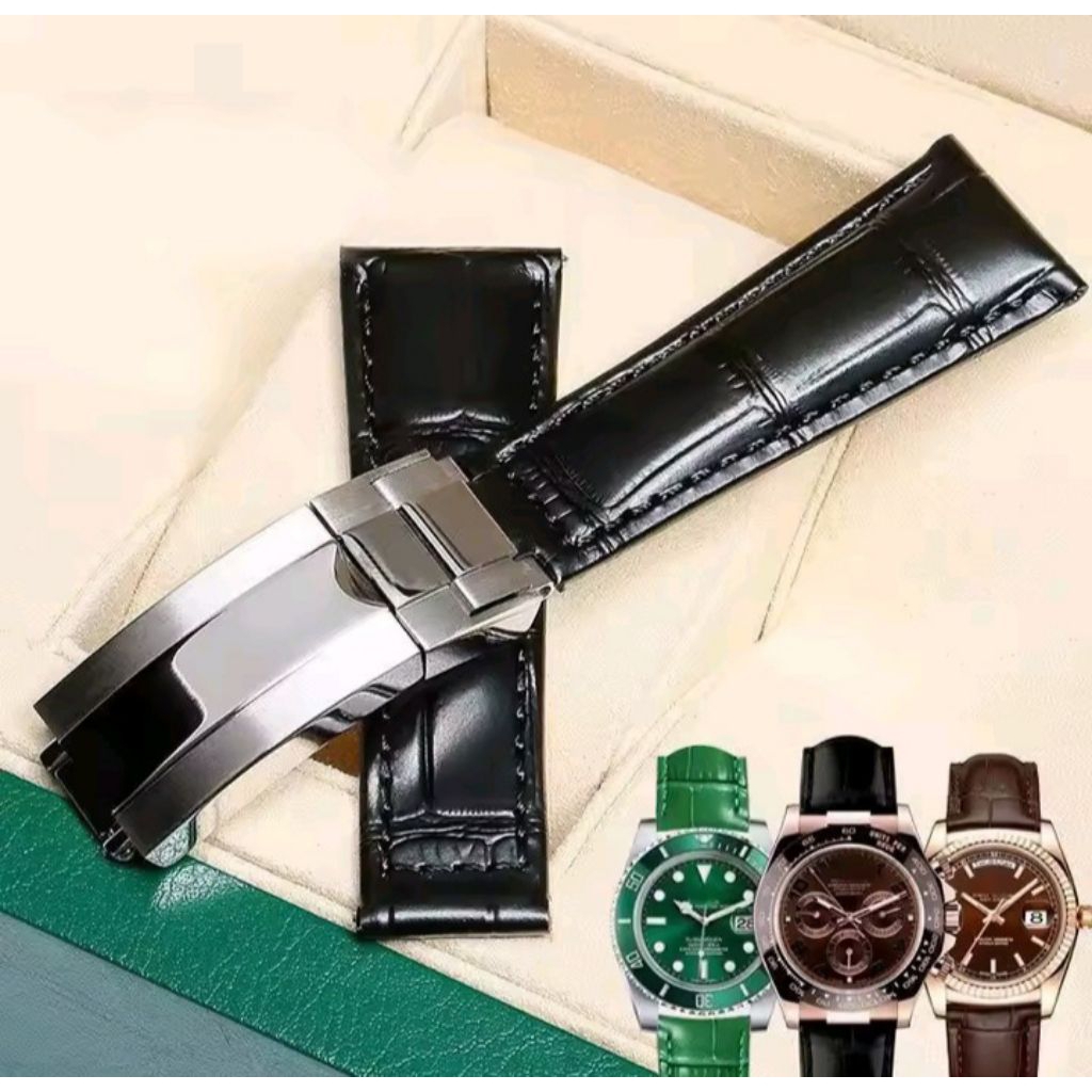 ROLEX LEATHER WATCH STRAP ACCESSORIES BAND ROLEX SUBMARINER YATCH ...