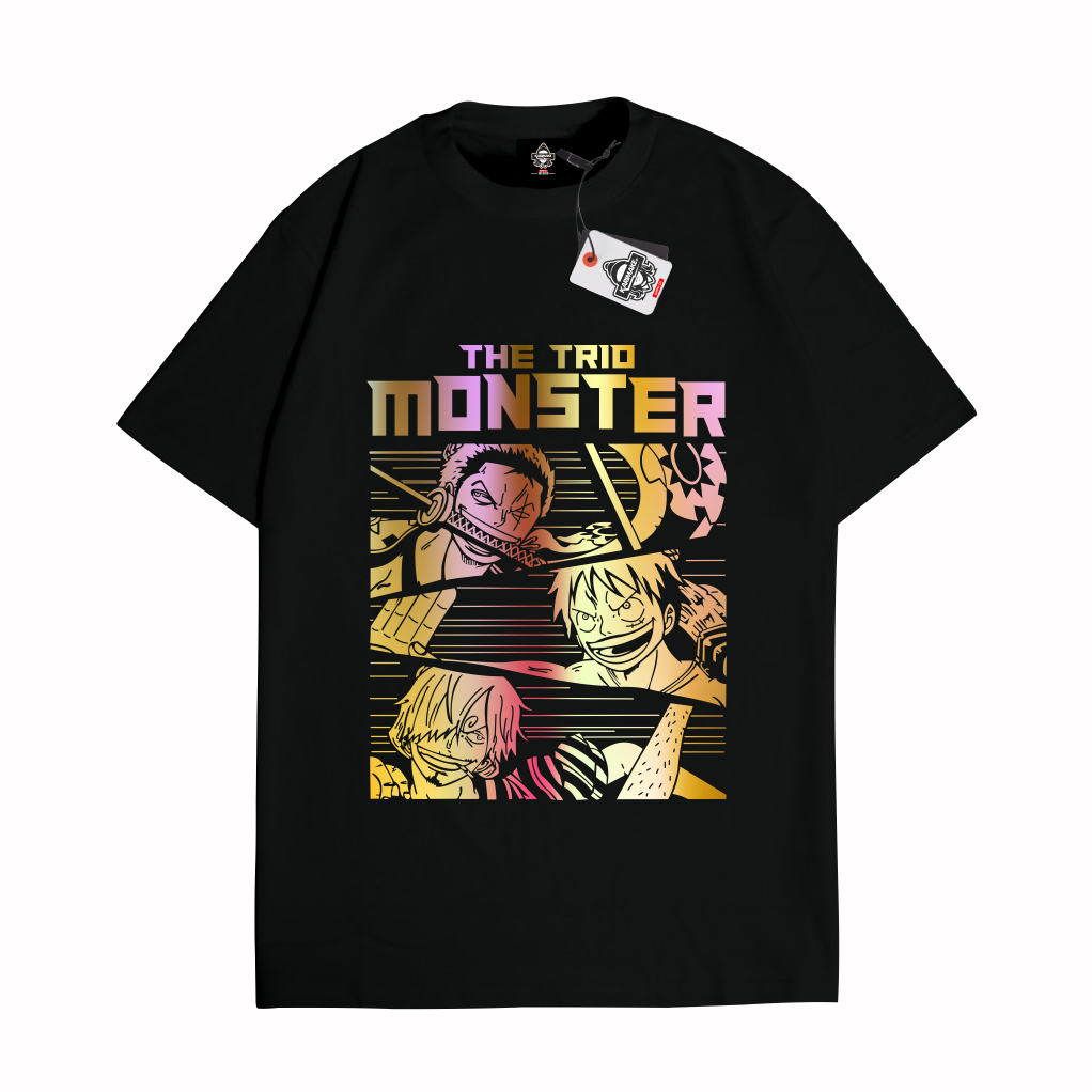 KARIMAKE Unisex Distro T Shirt Anime Image ONE PIECE TRIO MONSTER LUFFY ...
