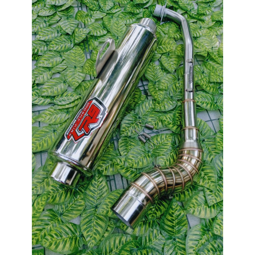R9 1set Pipe 51mm canister conical open specs exhaust Pipe for Wave 125 ...