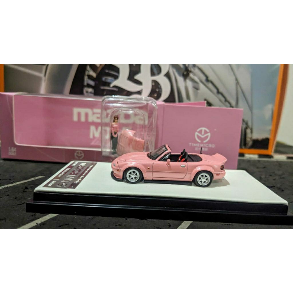 Diecast Time Micro Mazda Miata MX5 MX 5 Pink With Figure | Shopee Malaysia