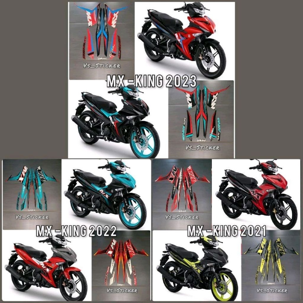 STANDARD STRIPING LIST FOR YAMAHA MX KING 150 2021 2022 2023 MOTORCYCLE ...