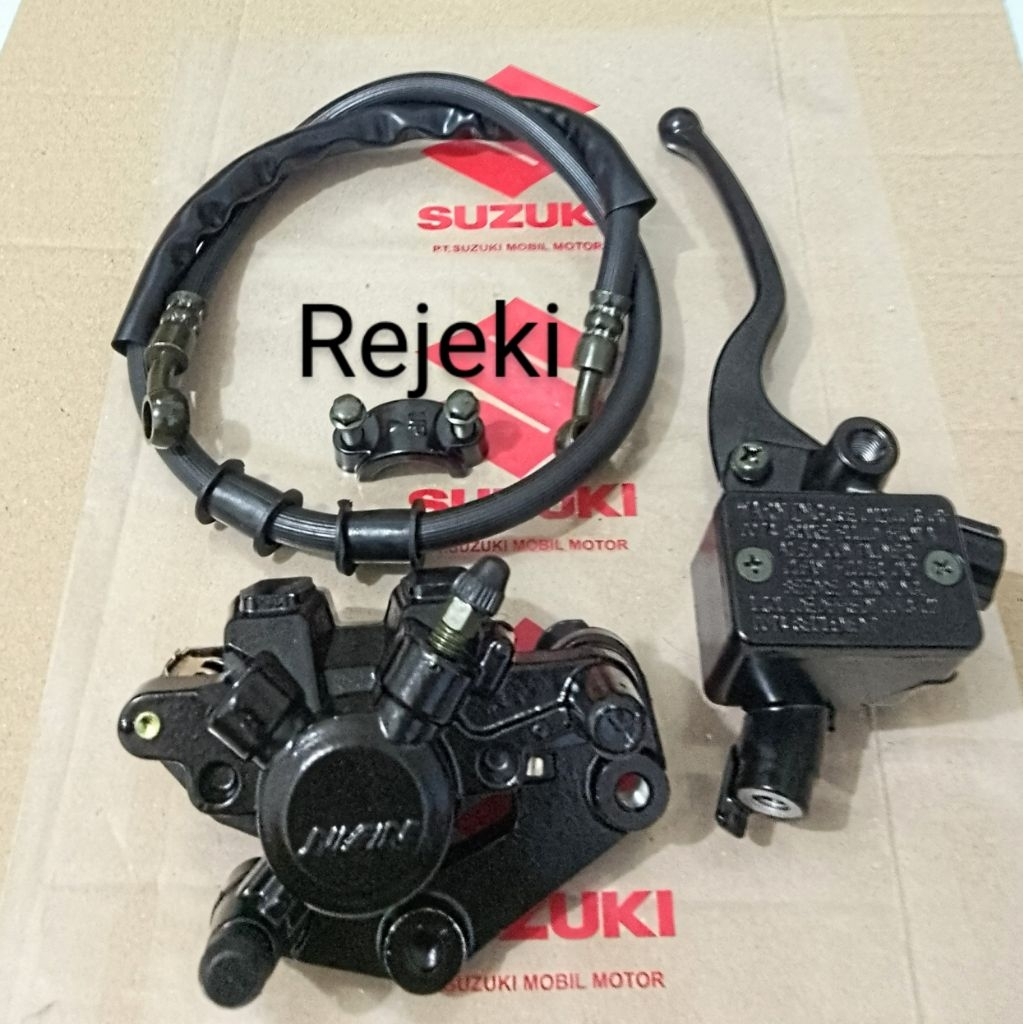 CALIPER ASSY PLUS BRAKE MASTER PLUS FRONT BRAKE HOSE FOR SUZUKI SPIN ...
