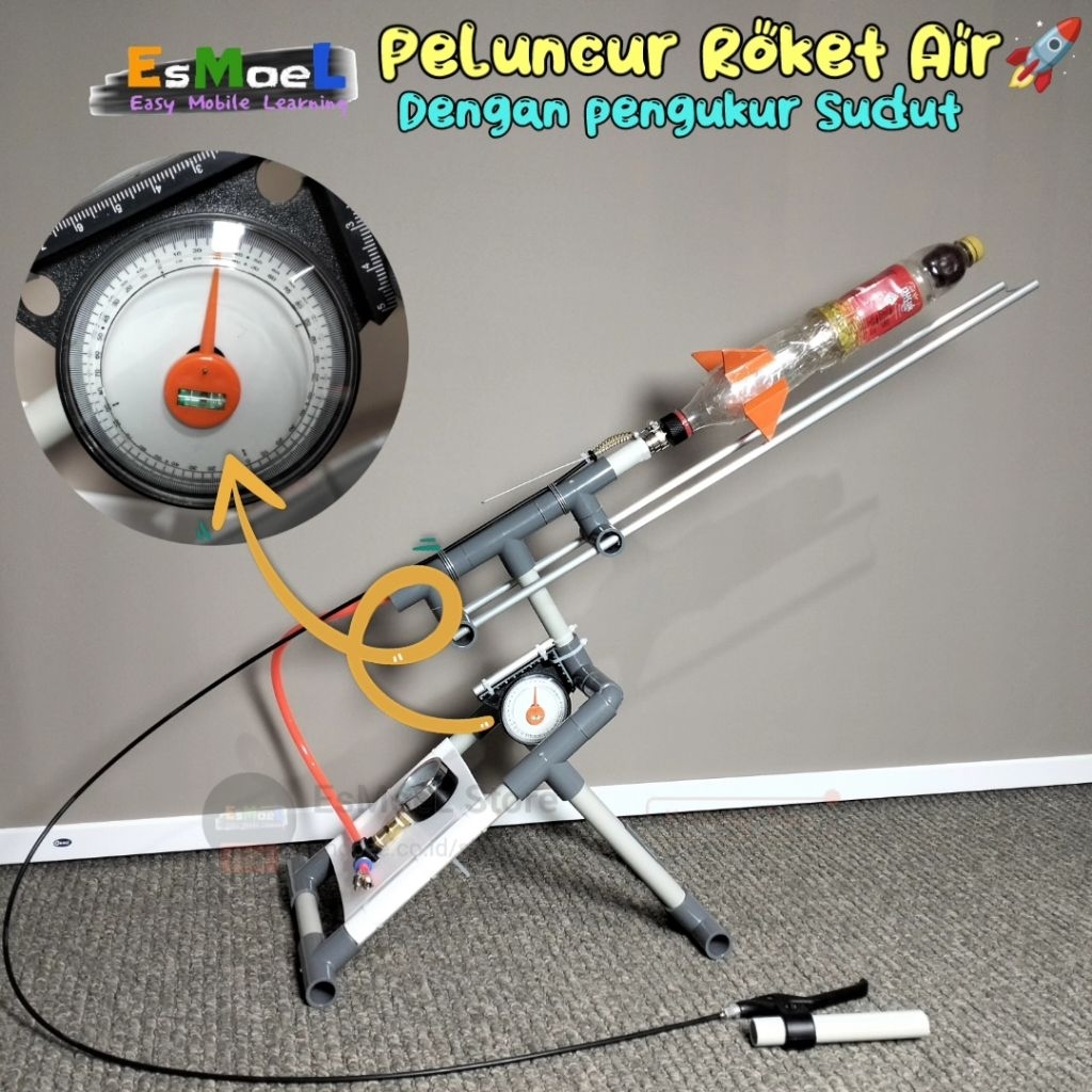 Water Rocket Launcher (Water Rocket Launcher) With Angle Gauge | Shopee ...