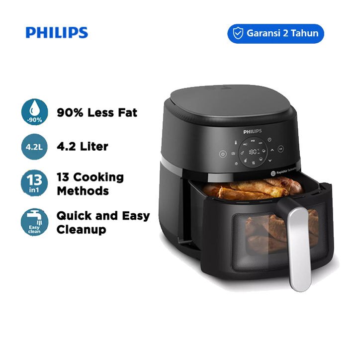 PHILIPS NA-221 AIR FRYER OIL-LESS TOUCH SCREEN OFFICIAL WARRANTY ...