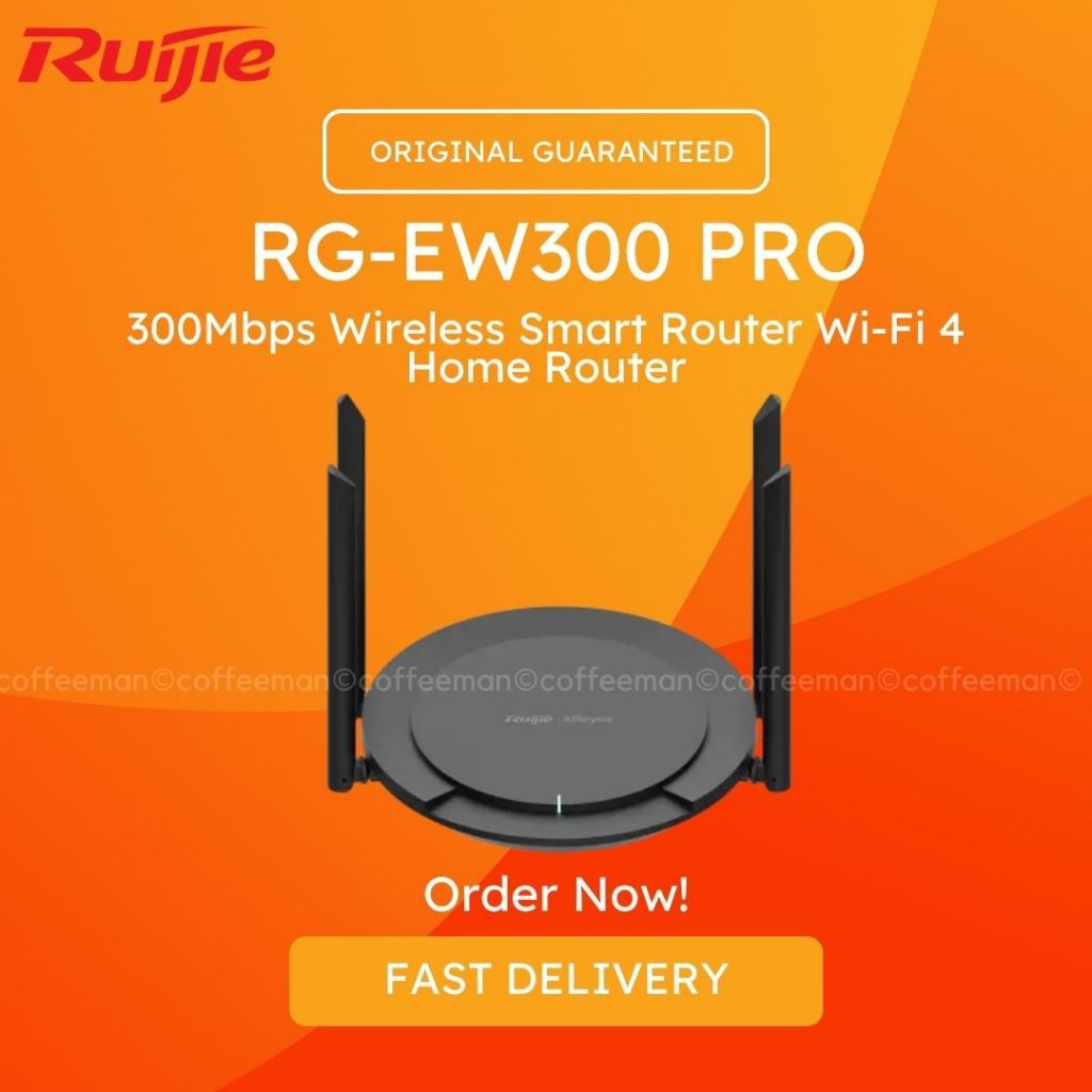 Ruijie Reyee RG-EW300 PRO 300Mbps Wireless Smart Router Wi-Fi 4 Home Router | Shopee Malaysia