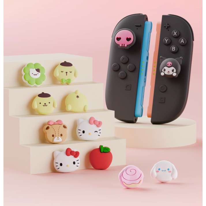 Sanrio Kuromi Hello Kitty Switch 2 Geekshare Thumb Grip Caps for ...